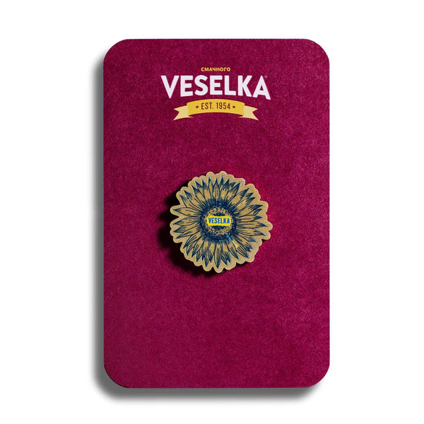 Sunflower Enamel Pin - Veselka